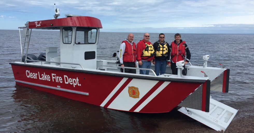Clear Lake Fire Boat Delivery - Lake Assault Boats