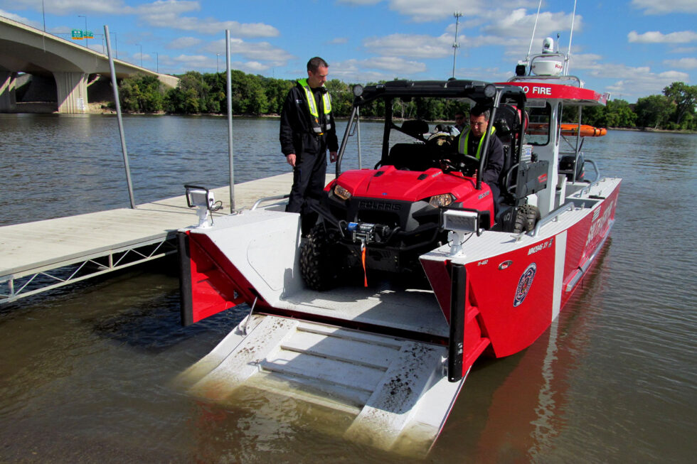 28' Landing Craft Fire & Rescue Boat - Lake Assault Boats
